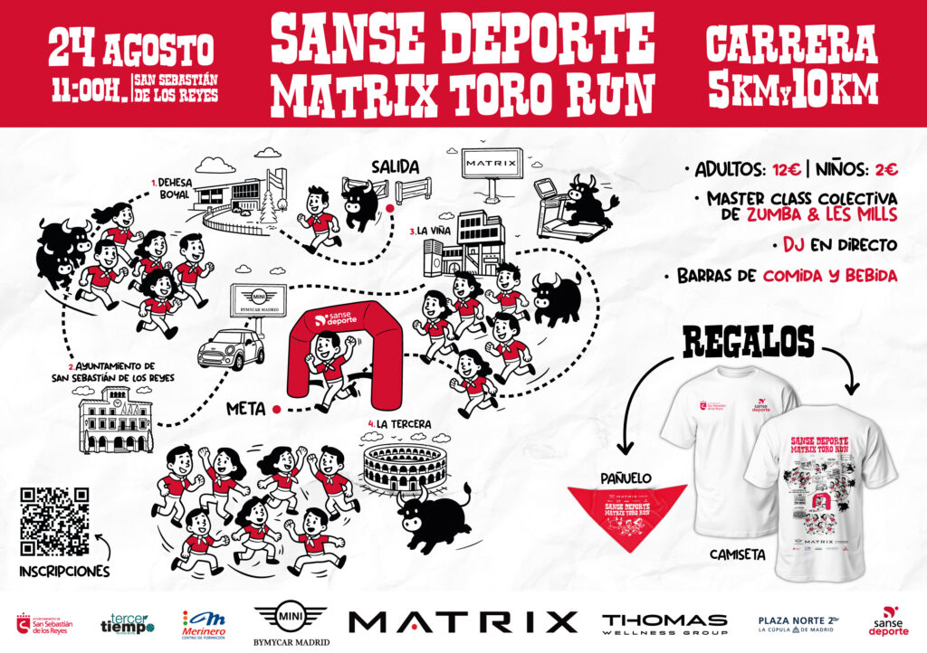 Vuelve la Sanse Deporte Matrix Toro Run 2025 - diariodesanse.com